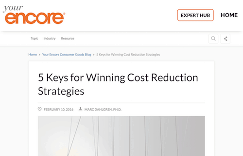 Winning Cost-Reduction Strategies for COOs - Wonolo