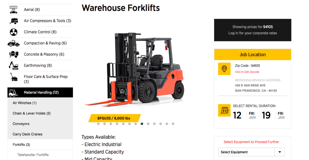 Top 10 Nationwide Forklift Rental Services - Wonolo